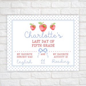 First Day of School Sign Printable, Back to School Sign, First Day of ...