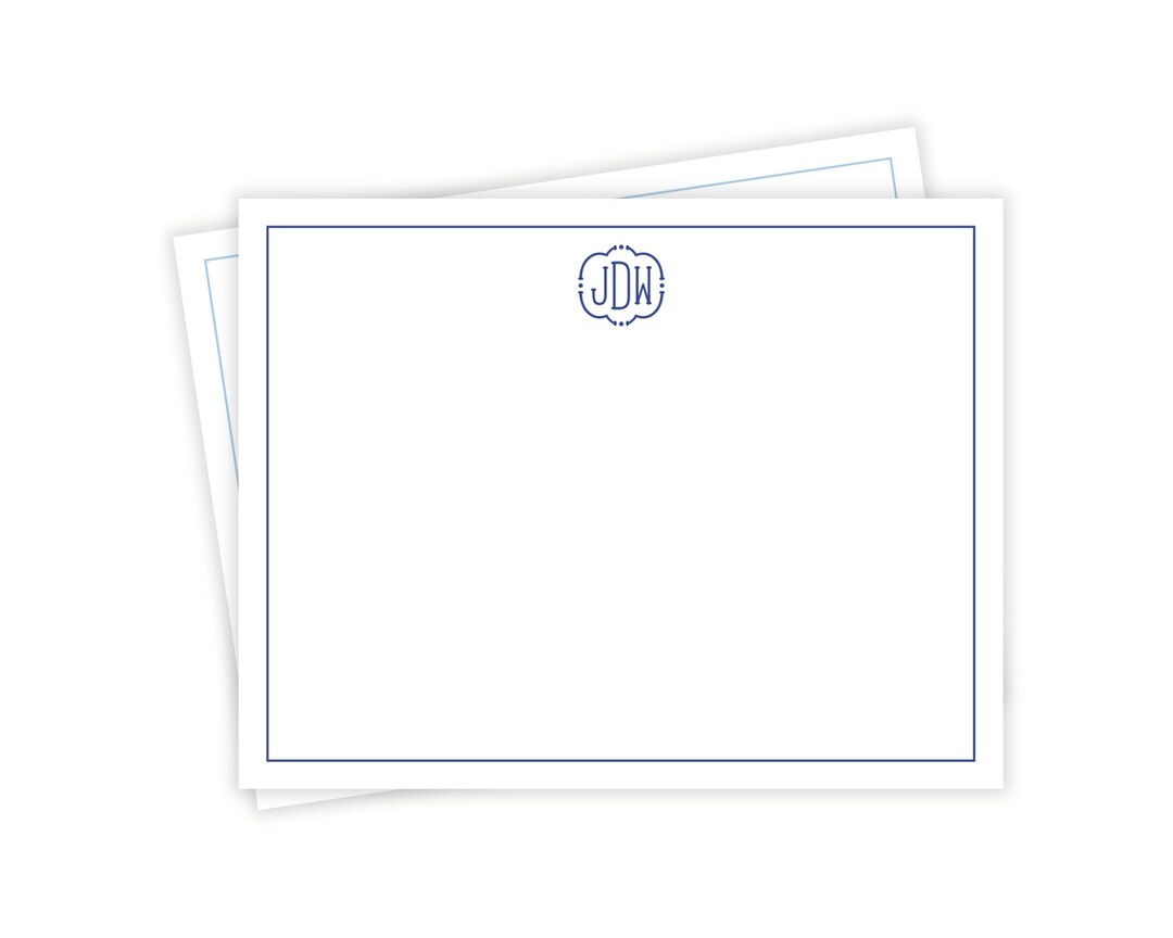 Personalized Monogram Notecard Set | Monogrammed Note Cards | Family ...