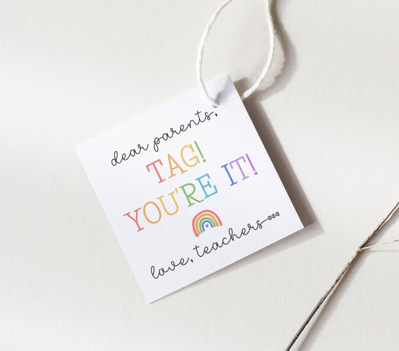 Printable End of School Gift Tags From Teacher Tag You're - Etsy