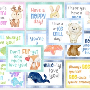 Printable Lunchbox Notes for Kids, Back to School Notes, Inspirational ...