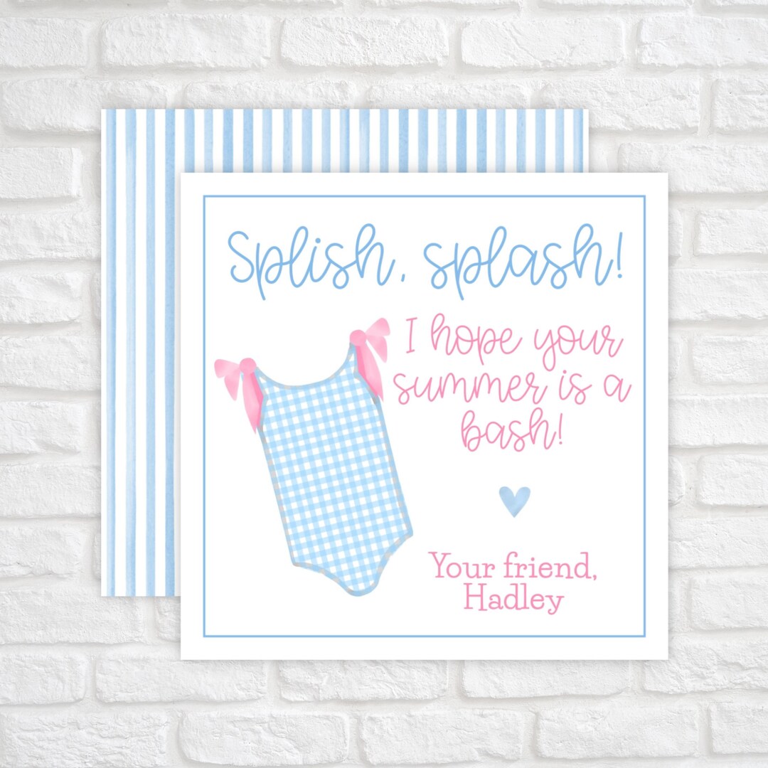 Last Day of School Gift Tag Printable, End of School Favor Tags, School ...