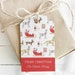 Dog Christmas Gift Tags Printable, Printable Christmas Tags, Holiday ...