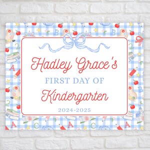First Day of School Sign Printable, Reusable Back to School Sign, Last ...