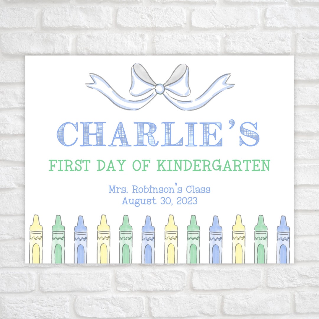 First Day of School Sign Printable, Back to School Sign, Last Day of ...