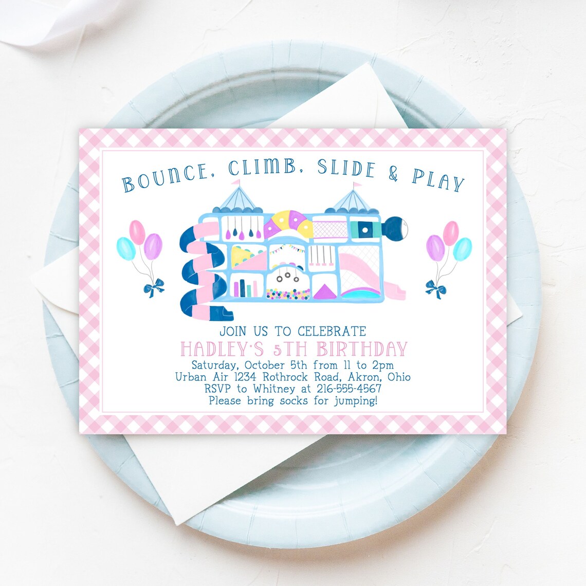 Printable Playground Birthday Invitation Indoor Playground - Etsy