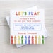 Printable End of School Tags for Kids, Play Date Calling Card, Summer ...