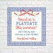 Playdate Cards for Kids, Kids Calling Card, Summer Playdate Card, Mom ...