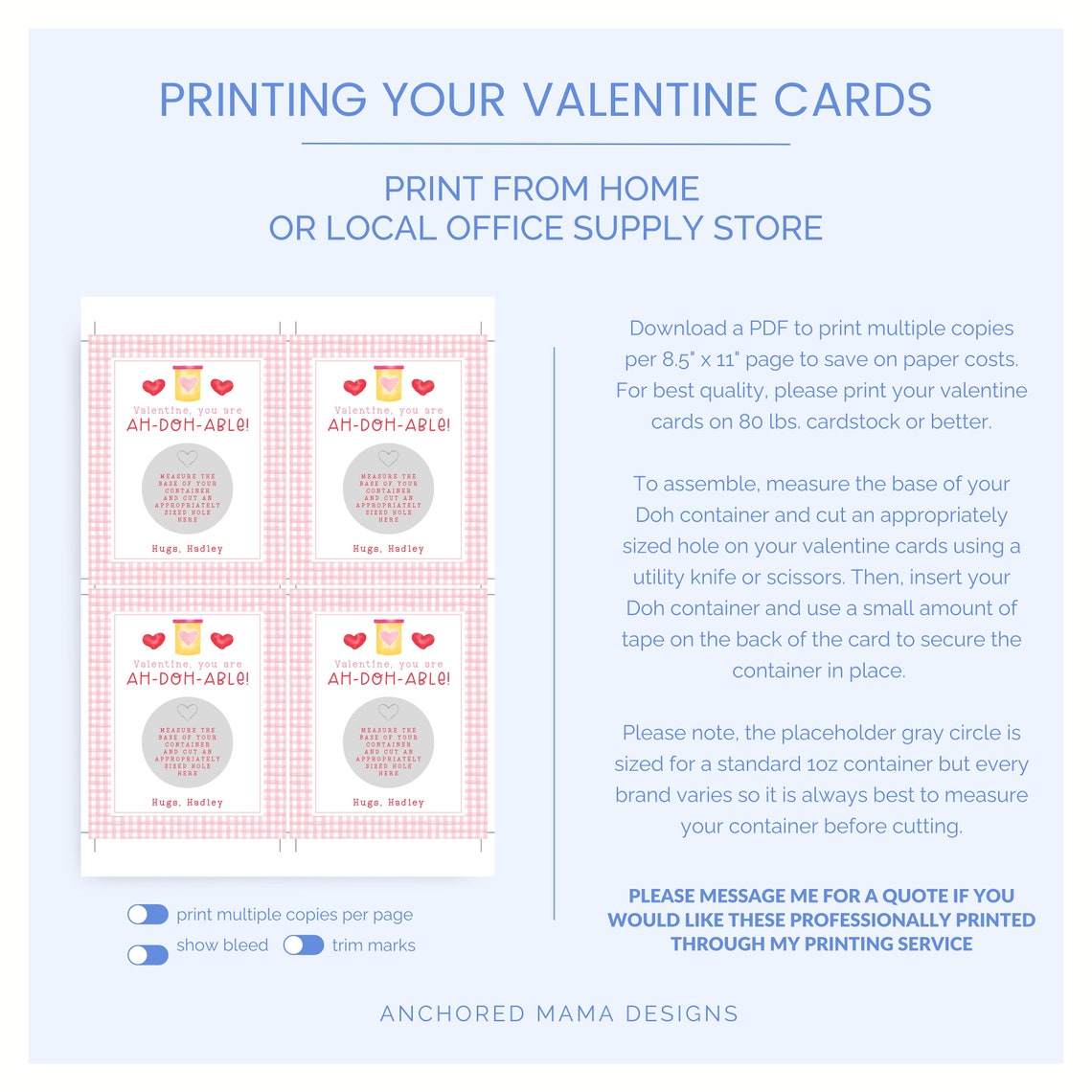 Printable Play Dough Valentine Tags, Play Doh Valentine Tags, Printable ...