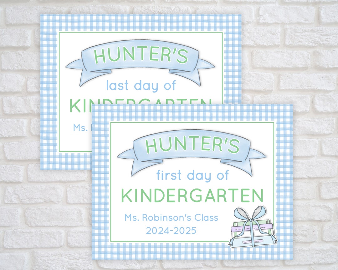 First Day of School Sign Printable, Back to School Sign for Boys ...