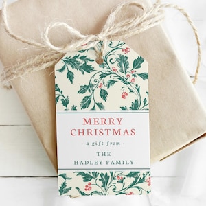Printable Christmas Gift Tags, French Toile Holiday Tags, Chinoiserie ...