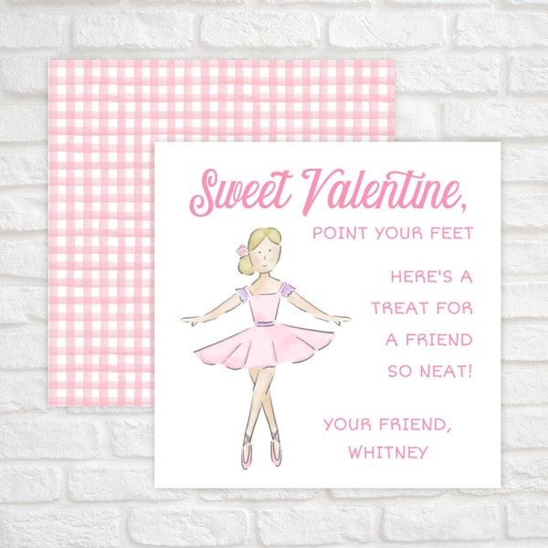 Ballerina Valentine - Etsy