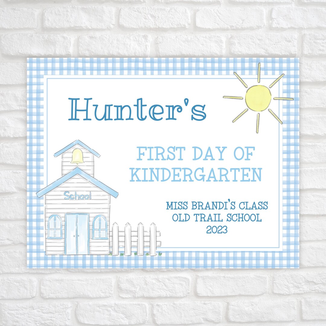 First Day of School Sign Printable, Back to School Sign, Last Day of ...