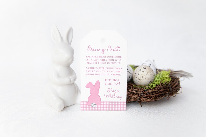 Easter Bunny Bait Gift Tag Printable Bunny Bait Favor Tag - Etsy