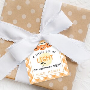 Printable Halloween Tags, Light for Halloween Night Tag, Glow Stick ...