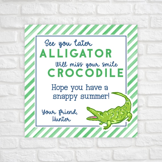 Printable End of School Gift Tags for Class See You Later | Etsy