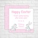 Some Bunny Loves You Gift Tag Printable, Happy Easter Gift Tag ...