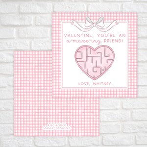 Printable Maze Valentine Cards for Kids, You're Amazing Valentine Gift ...