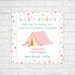 Printable Camp Calling Card Camp Contact Card Summer - Etsy