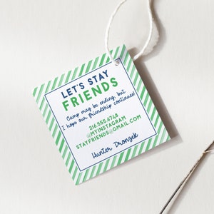 Printable Camp Calling Card, Camp Contact Card, Summer Playdate Camp ...