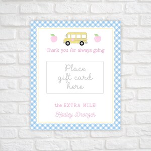 Printable Teacher Gift Card Holder, Bus Driver Appreciation Gift Tag ...
