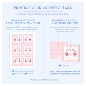 Printable Valentine Cards for Kids, Applesauce Valentine Gift Tag, Main ...