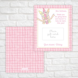 Printable Teacher Gift Card Holder, End of Year Teacher Gift, Teacher ...