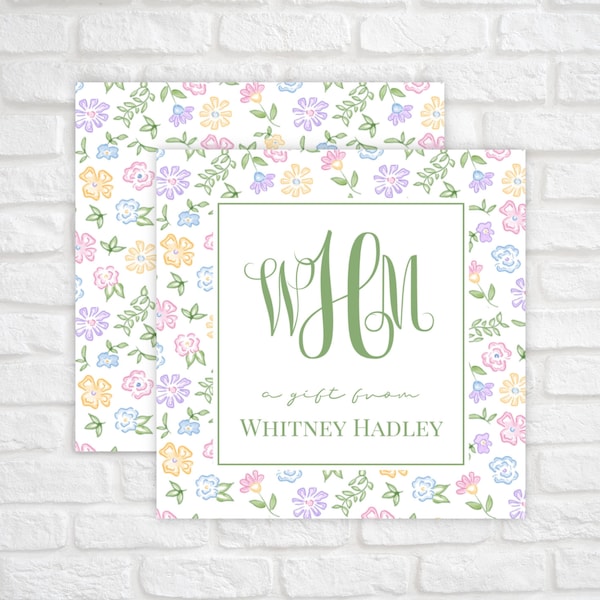 Floral Enclosure Cards - Etsy