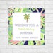 Printable End of School Gift Tags for Class, Tropical Preppy Gift Tag ...