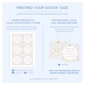 Easter Bunny Bait Tag, Printable Easter Gift Tag, Watercolor Easter ...
