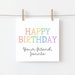 Printable Happy Birthday Gift Tags Editable Rainbow Birthday - Etsy