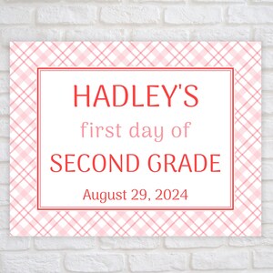 First Day of School Sign Printable, Editable Back to School Sign ...