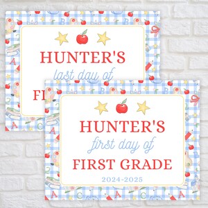 First Day of School Sign Printable, Editable Back to School Sign ...