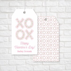 Printable Valentine Cards for Kids, Watercolor XOXO Valentine Tag ...