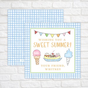 Printable Sweet Summer Tag, End of School Gift Tags for Class, Last Day ...