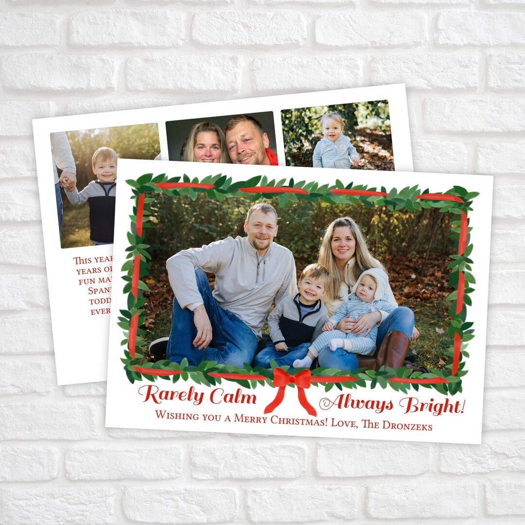 Funny Christmas Photo Cards, Funny Photo Christmas Cards, Watercolor ...