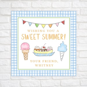 Printable Sweet Summer Tag, End of School Gift Tags for Class, Last Day ...