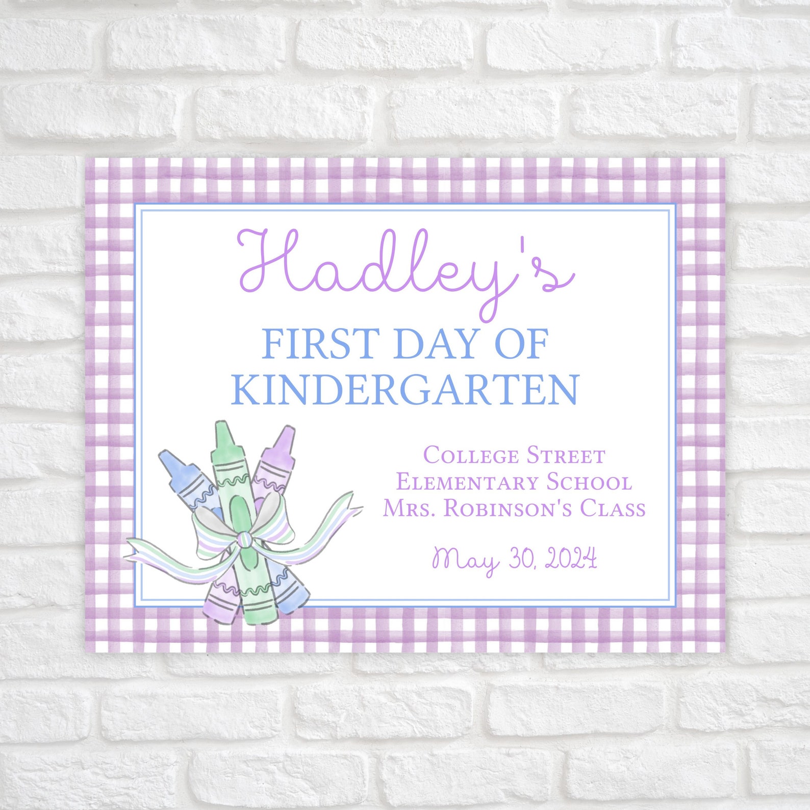 Back to School Sign Printable First Day of School Sign - Etsy