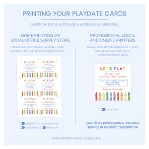 Printable End of School Tags for Kids, Play Date Calling Card, Summer ...