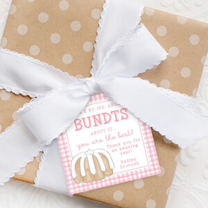 Printable Teacher Appreciation Gift Tag, Bundt Cake Gift Tag, Bundt ...