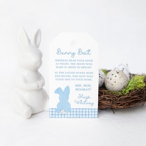 Easter Bunny Bait Gift Tag Printable, Bunny Bait Favor Tag, Bunny Bait ...