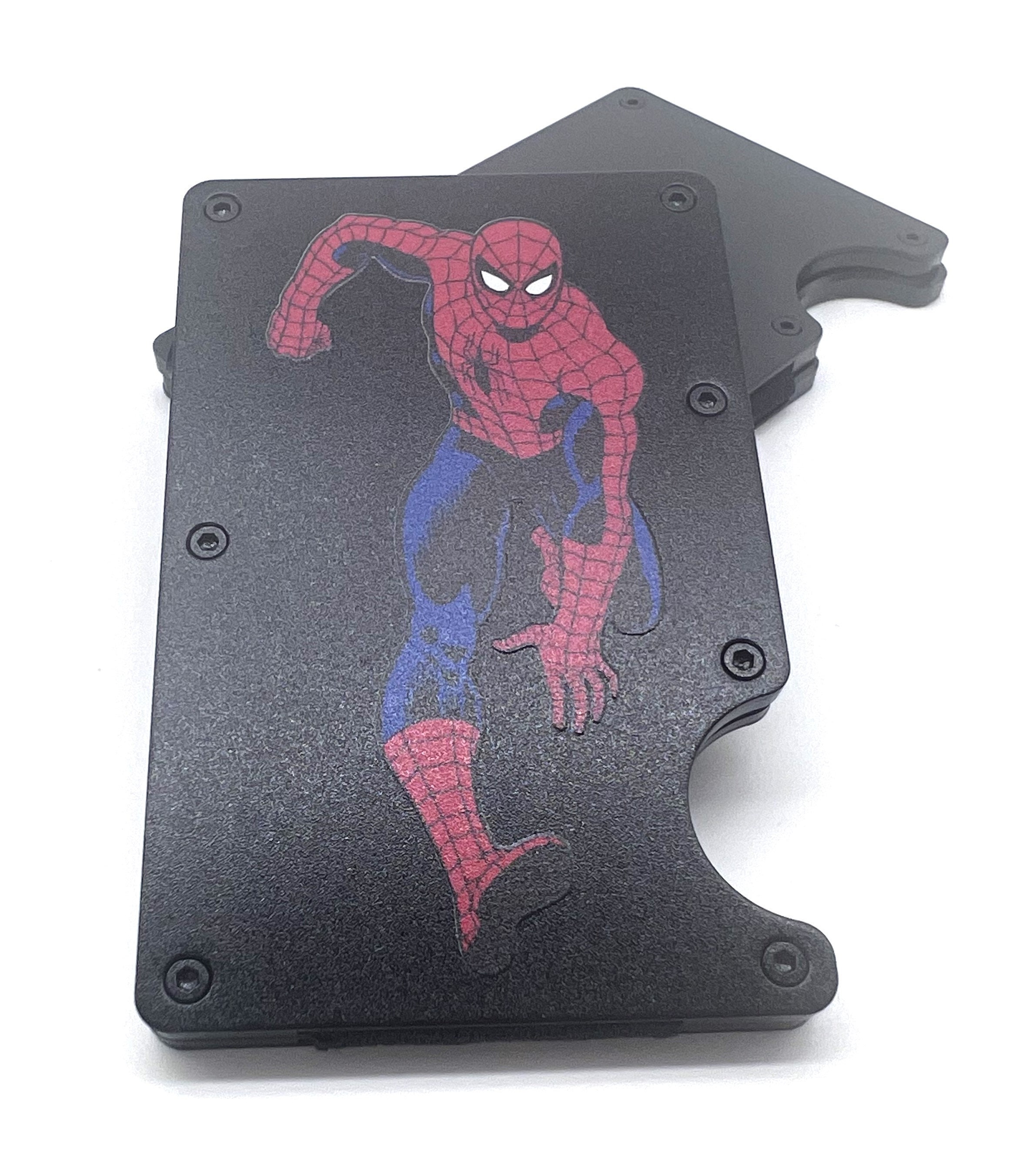 Spiderman Running RFID Wallet and Money Clip UV Printed - Etsy