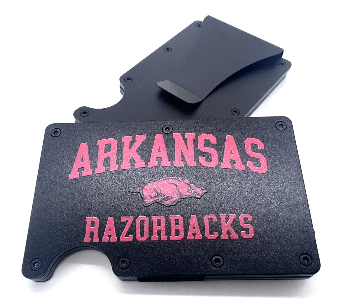 Arkansas Razorbacks With Tusk RFID Wallet and Money Clip UV - Etsy