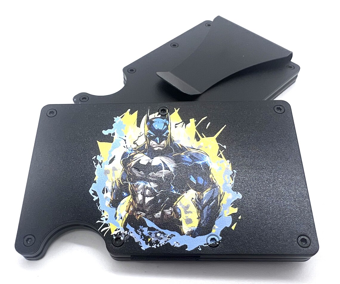 Batman Realistic RFID Wallet and Money Clip UV Printed Black - Etsy