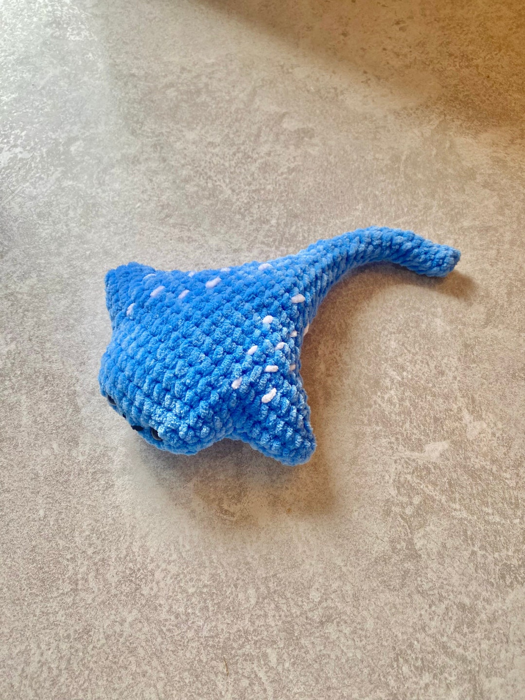 Blue Stingray Handmade Crochet Plush Stuffed Toy - Etsy