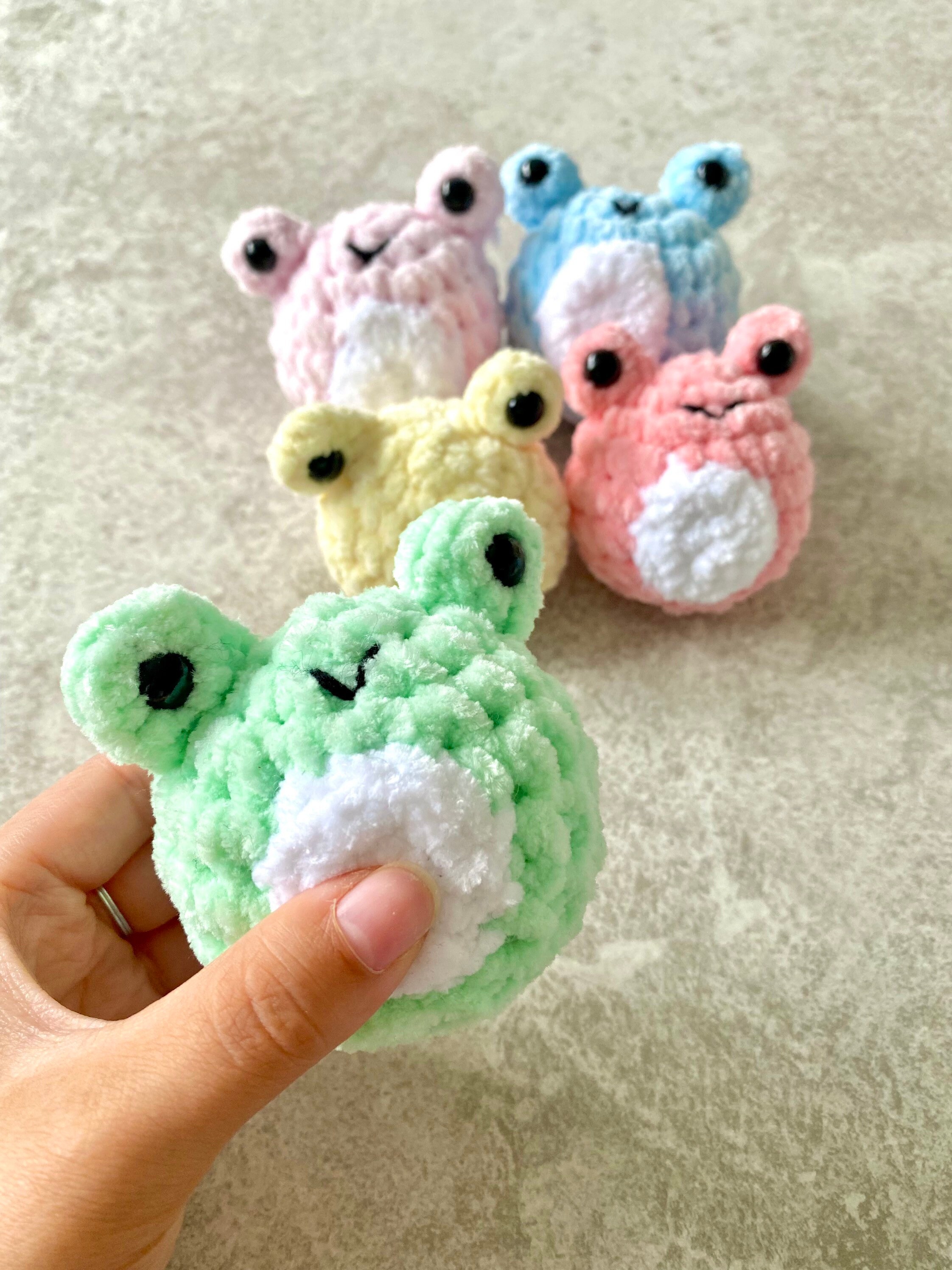 Scented Friendly Frogs Handmade Crochet Amigurumi Aromatherapy - Etsy