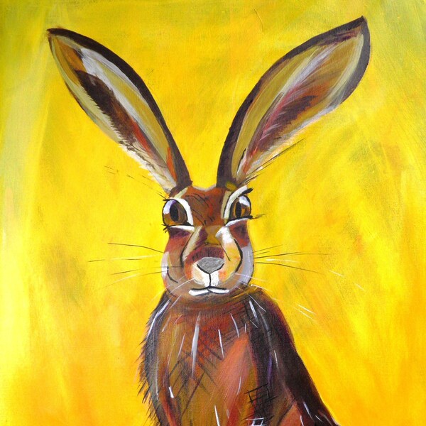 Hare Picture - Etsy UK