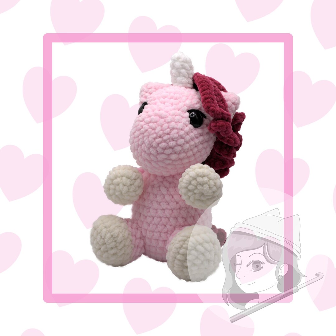 Pink Unicorn Amigurumi Plushie (READY TO SHIP) - Etsy