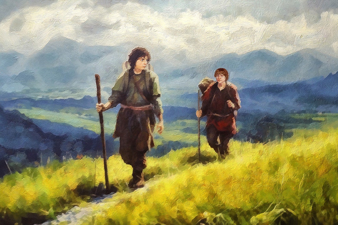 Sam and Frodo Canvas Print, LOTR Art, LOTR Gift, LOTR Print - Etsy
