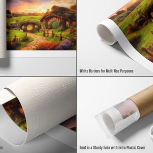 The Shire Canvas Print, Hobbiton Canvas Print, LOTR Art, LOTR Print ...