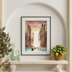 Argonath Print, LOTR Poster, LOTR Canvas, LOTR Gift - Etsy